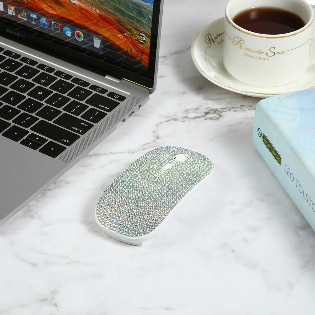 Brand New Bling Dazzling Wireless Mouse Covered with Rhinestone Crystal ...