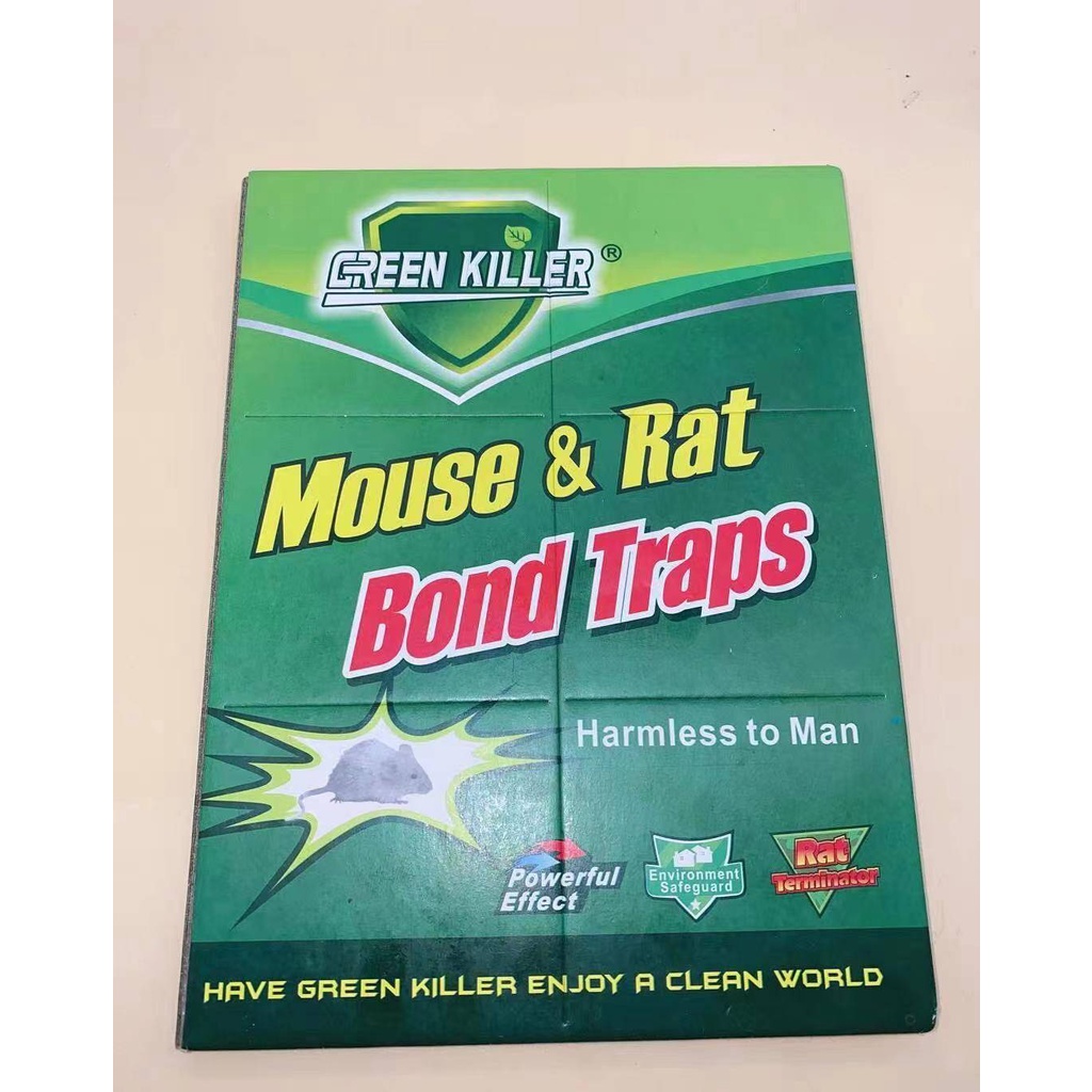 B.S MOUSE TRAP GREEN KILLER MOUSE AND RAT BOND TRAPS | Shopee Philippines
