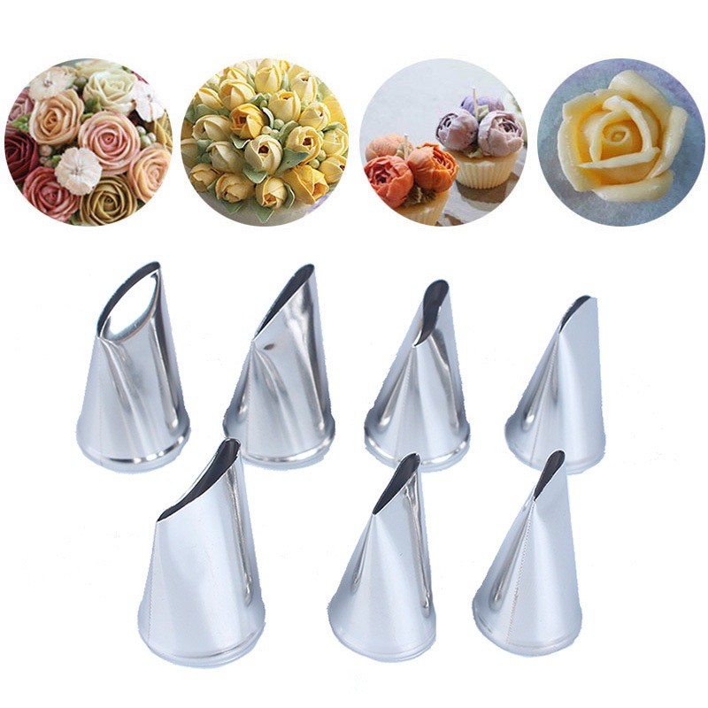 Rose Flower Petal Nozzle Icing Tip Buttercream Pastry Decoration ...