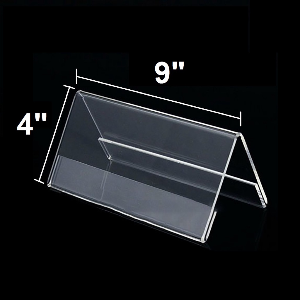 1pc of 9inches Clear Transparent Acrylic Desk Stand Name Plate Holder ...