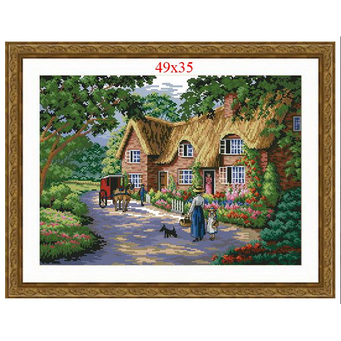 Rural Cross Embroidery Painting 311 (CUSTOMER'S OWN EMBROIDERY) Size ...