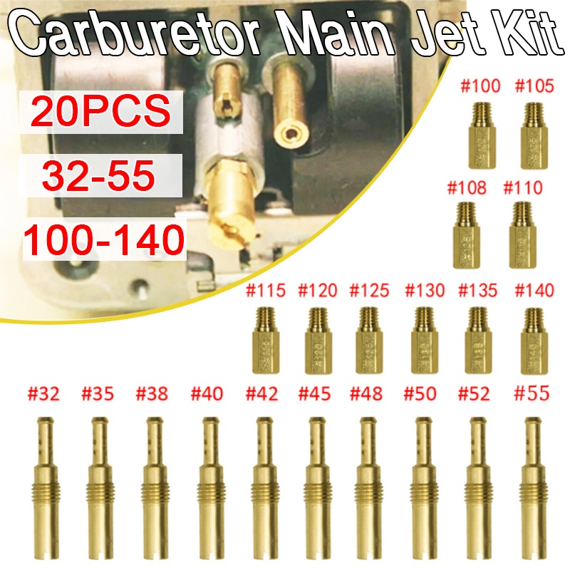 [Spot]Carburetor Main Jet Kit with Slow/Pilot Jet Set Replacement Fir ...