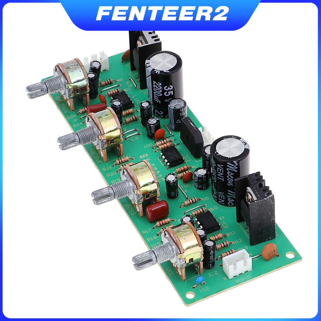 HOTPreamplifier Control Board NE4558 Preamp Tone Board Bass Volume ...