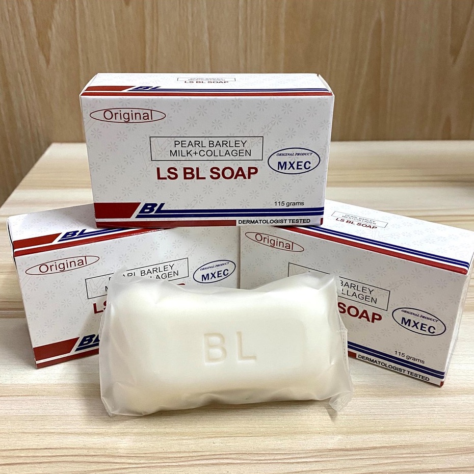 Original LS BL Whitening Soap 115g Contain Pearl Barley Milk + Collagen ...