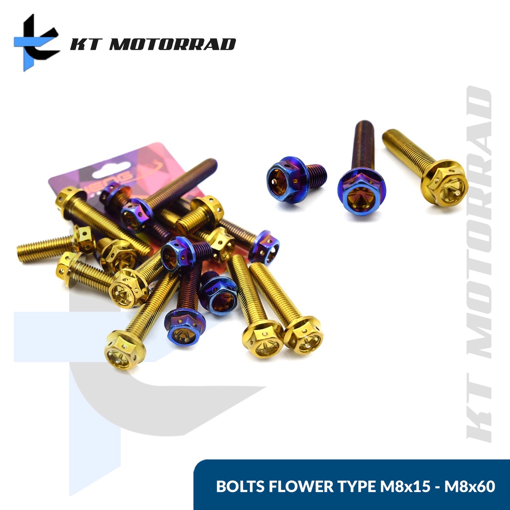KT HENG BOLT FLOWER TYPE M10x15-M10x60(1PC) | Shopee Philippines