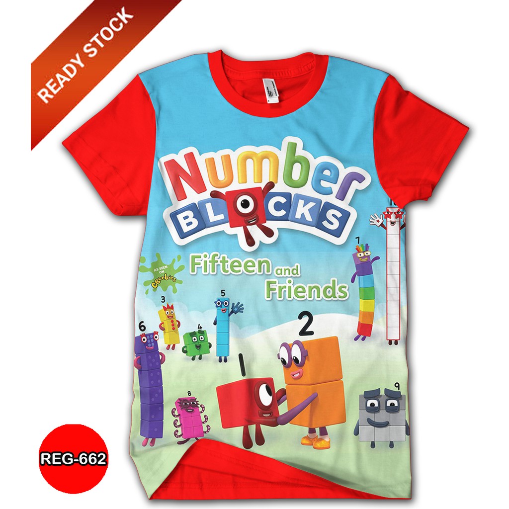 Numberblocks 3D Children's Clothes Cartoon TV Number Blocks REG-662 ...