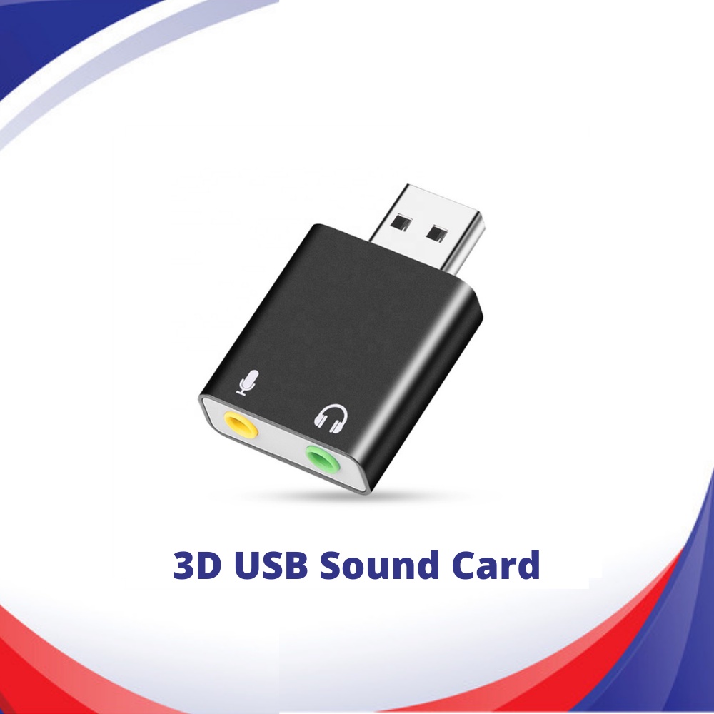 External USB Sound Card HIFI Magic Voice 7.1CH Microphone-in Audio-out ...
