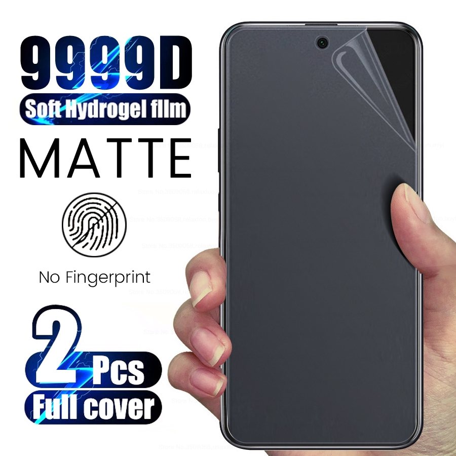2pcs Full Curved Hydrogel Matte Film For Samsung Galaxy A55 A35 A25 A15 A24 A34 A54 4G 5G a 55 ...