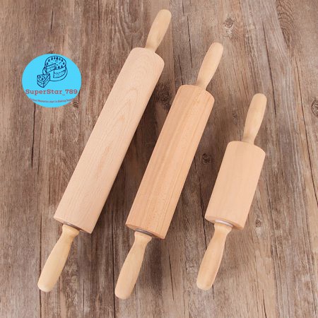 Wooden Rolling Pin Movable Stick 43 CM Long | Shopee Philippines
