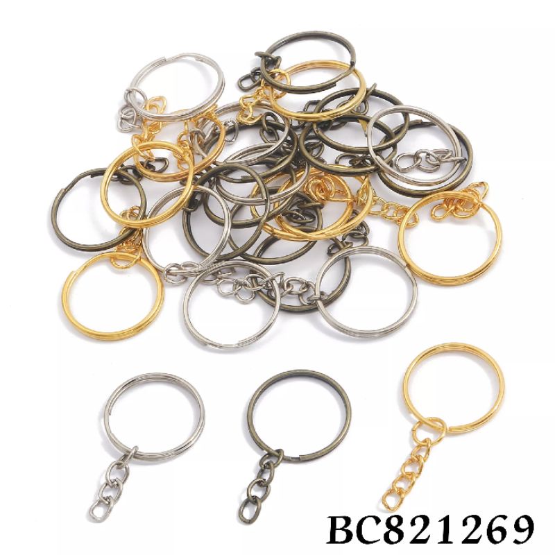 Round Keychain Rings | Gold Keychain holders | Keychain Split Rings ...