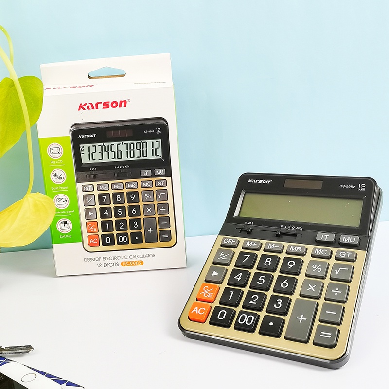 KARSON calculator solar 12-digit display KS-9976 calculator is suitable ...