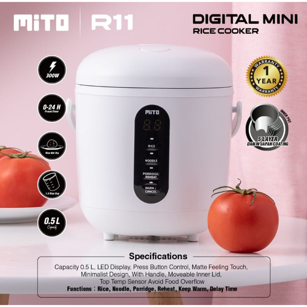 Mito RICE COOKER DIGITAL MINI MITO R11 | Shopee Philippines