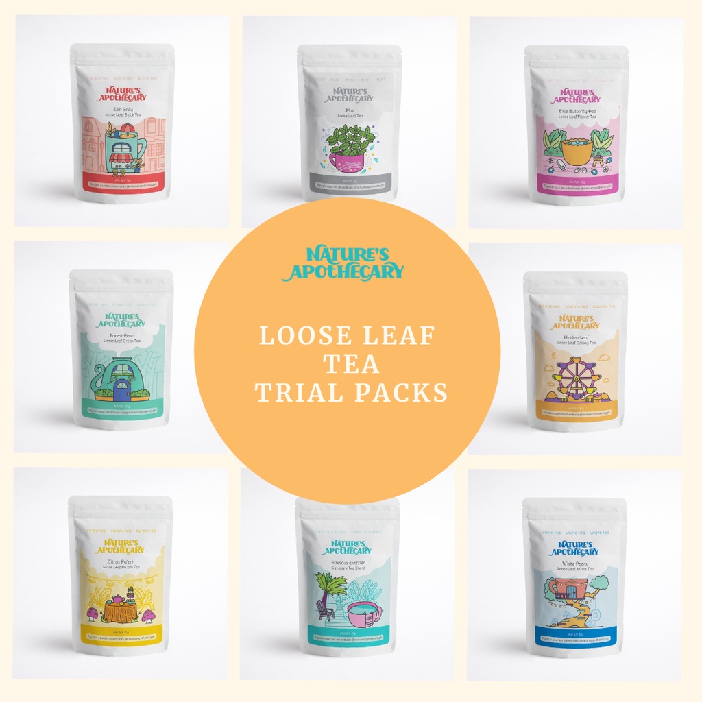 Nature's Apothecary Trial Packs Loose Leaf Tea Flower Tea Black Tea ...