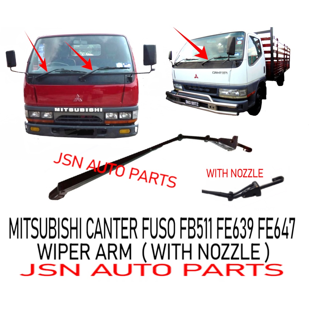 WIPER ARM WITH NOZZLE MITSUBISHI CANTER FUSO FB511 FE639 FE647 | Shopee ...