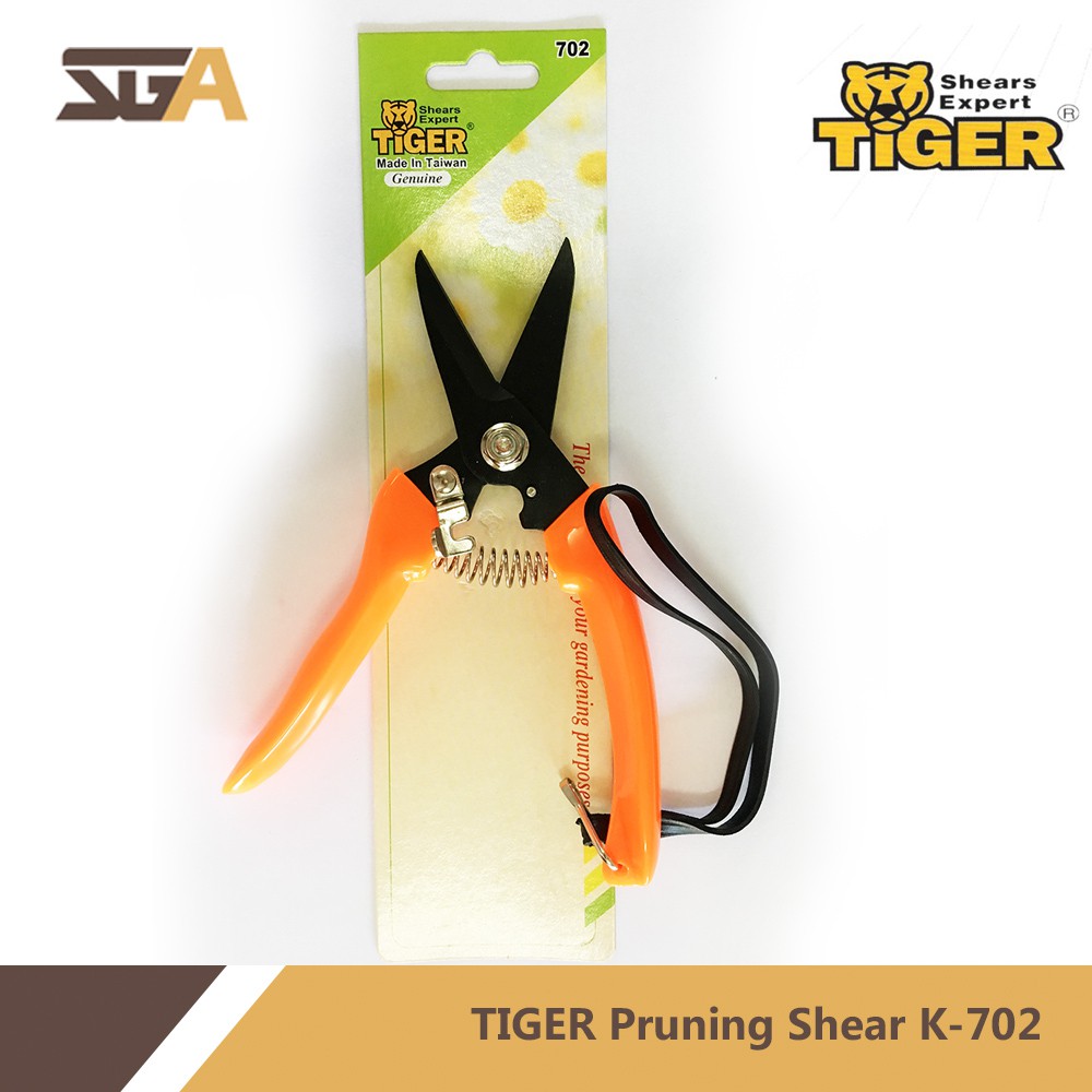 Tiger 702 Pruning Shears Expert All Purposes Gardening Carbon Steel ...