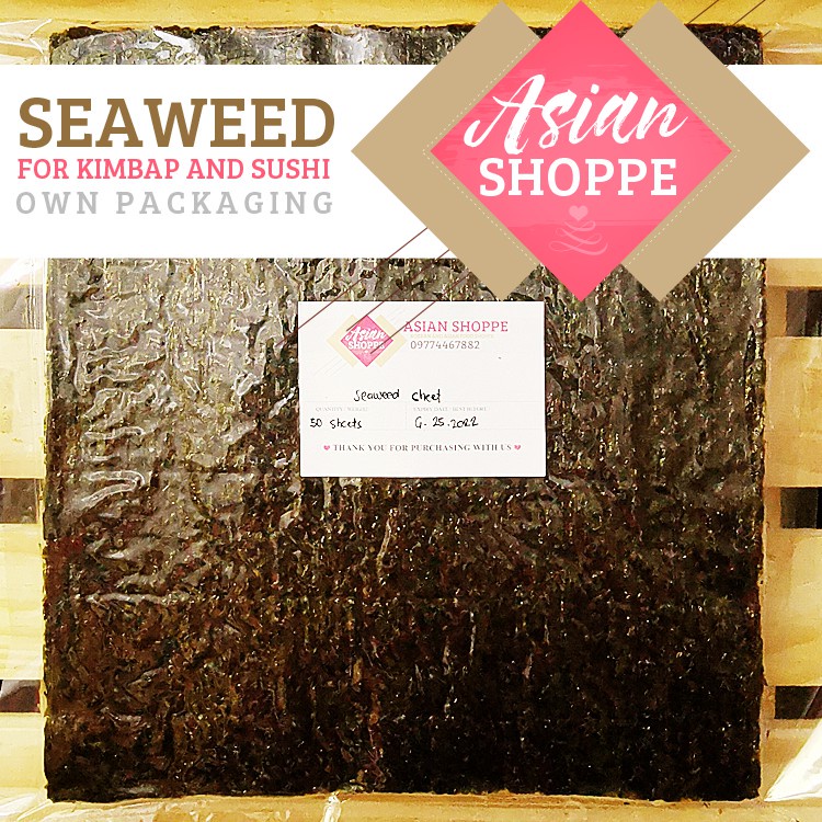 Korean roasted nori seaweed wrapper for gimbap / kimbap and sushi ( 10 ...