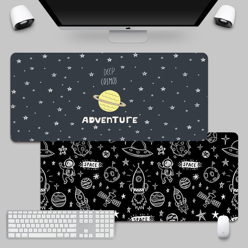 Space Mouse Pad Large Non Slip Computer Desktop Pad Keyboard Pad ...