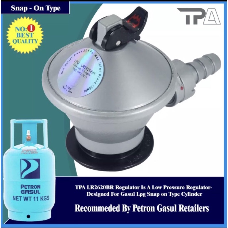 GASUL SNAP ON REGULATOR TPA LR2620BR | Shopee Philippines