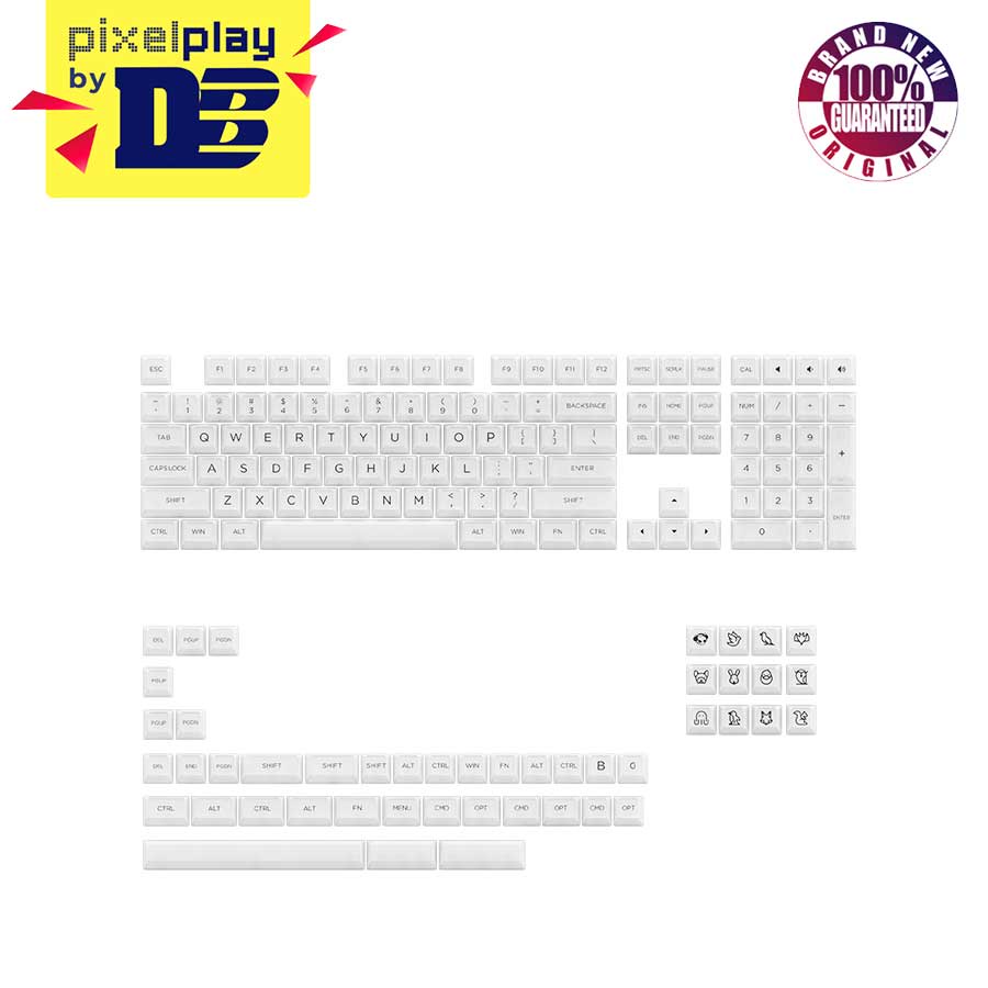 Akko Clear White V2 Transparent Keycaps Set ASA 155 KEYS | Shopee ...