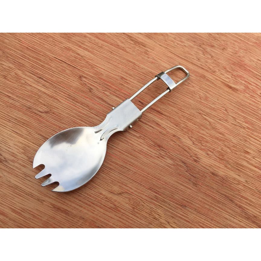 FOLDING STAINLESS SPORK / SPOON, best for TREKKING / CAMPING | Shopee ...