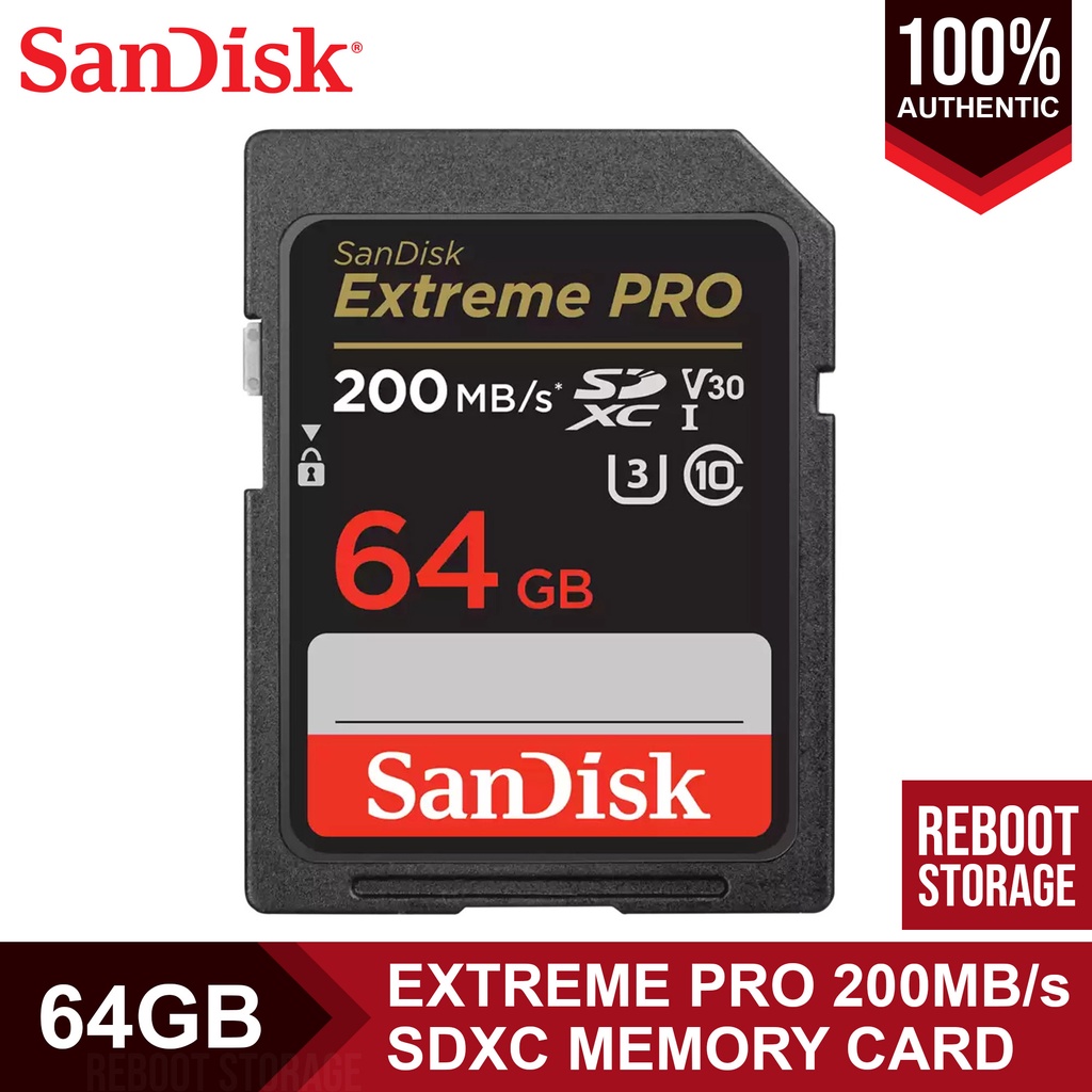 Sandisk Extreme PRO 64gb UHS-I SDXC Memory Card | Shopee Philippines