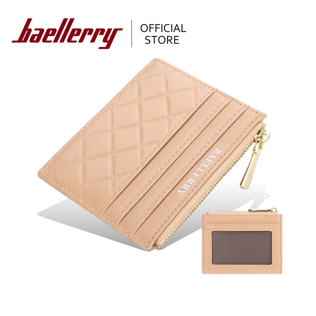 Baellerry Mini Women Wallets Card Wallets Slim Zipper PU Leather Top ...