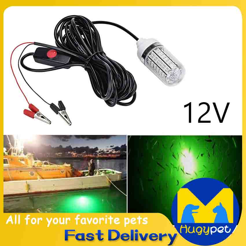 12V LED Fishing Light Waterproof IP68 Lures Fish Finder Lamp Attracts ...