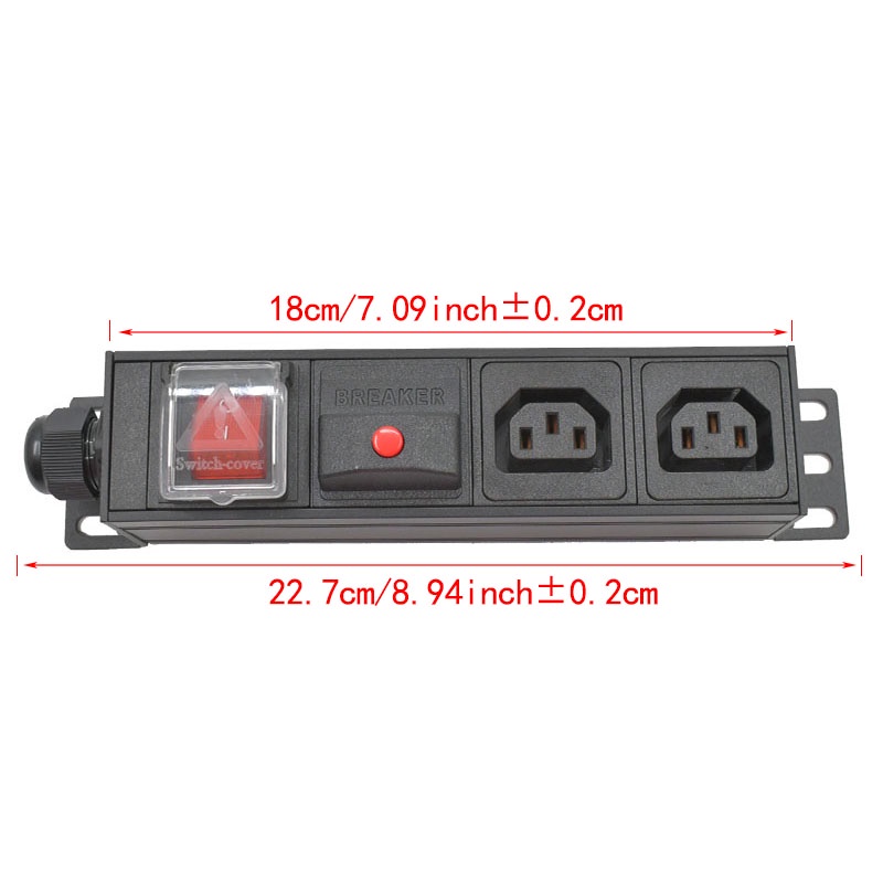 Pdu Power Strip Distribution Unit 16a 3500w C13 Socket 2 24 Ways Output 3190