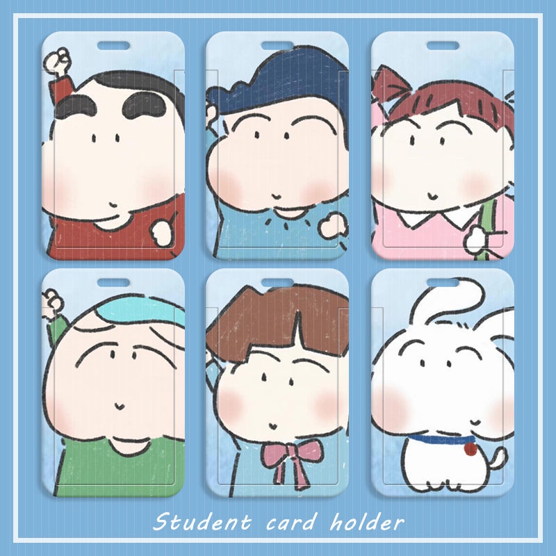 Cartoon Crayon Shin-chan ID Card Holder Lanyard School Id Subway Bus ...
