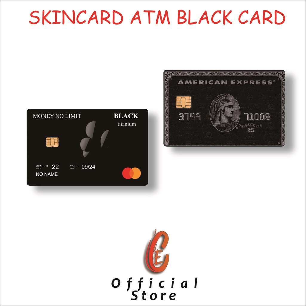 Ceo CARD Design - SKIN CARD ATM / STICKER ATM BLACK CARD & AMEX EDITION ...
