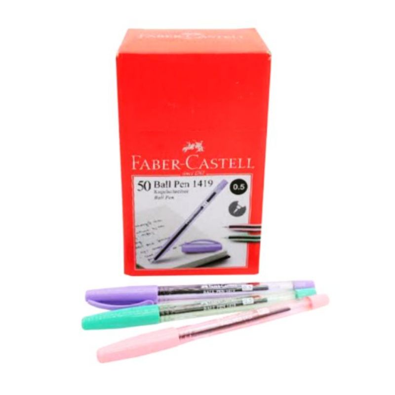 Faber castell ball pen 0.5mm black ink | Shopee Philippines