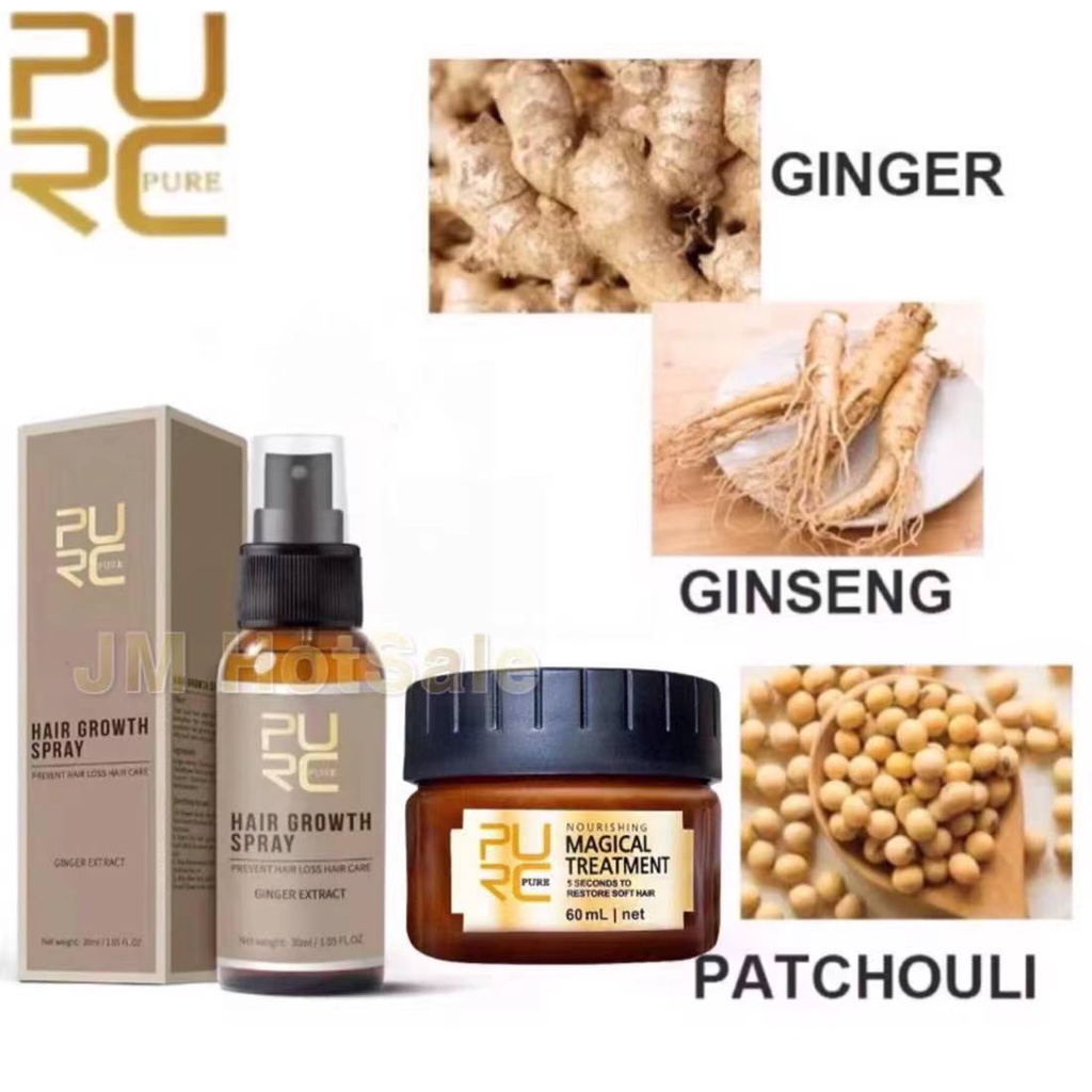 2in1 Original Purc Hair Growth Essence Oil Magical Treatment Anti