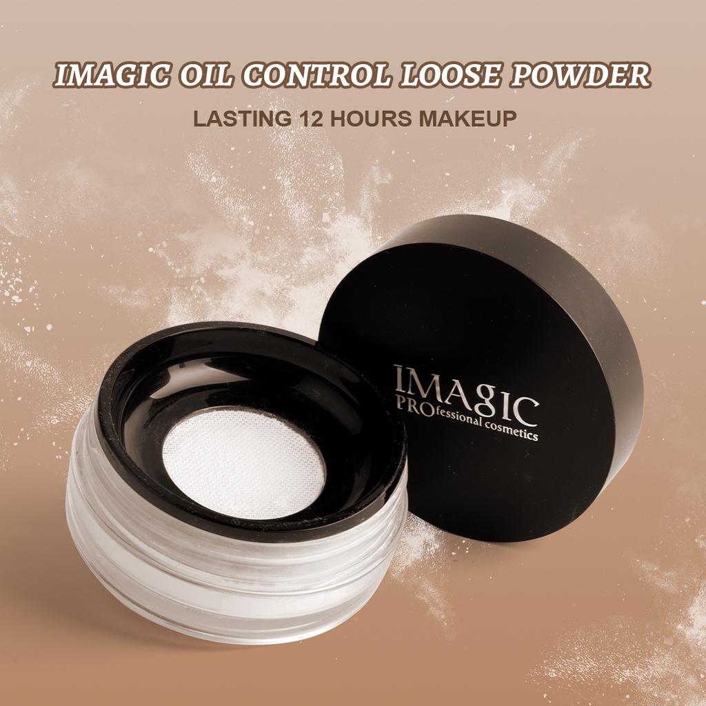 IMAGIC Face powder Matte Oil Control Long-lasting Smooth 3 Colors Loose ...