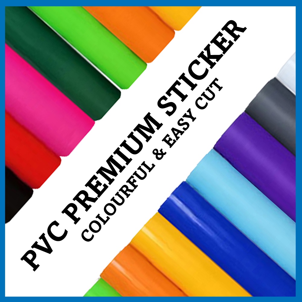 PVC PREMIUM STICKER PVC STICKER PELEKAT PVC WATERPROOF VINYL STICKER ...