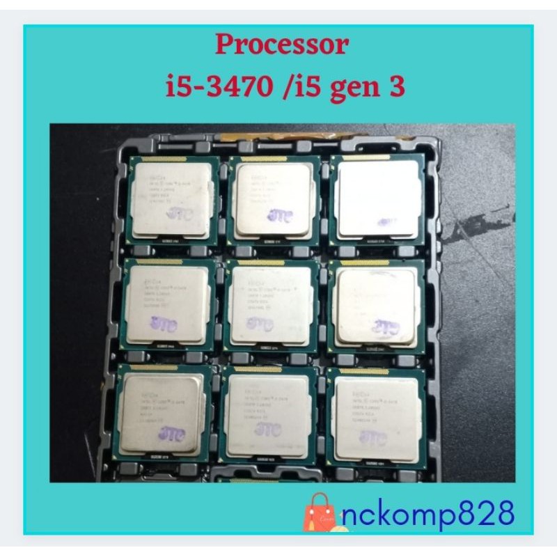 Intel core i5 3470 Processor - core i5 gen 3 socket 1155 | Shopee ...