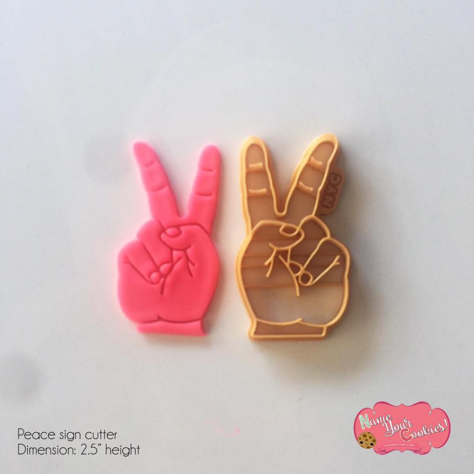 PEACE HAND SIGN COOKIE/FONDANT CUTTER | Shopee Philippines