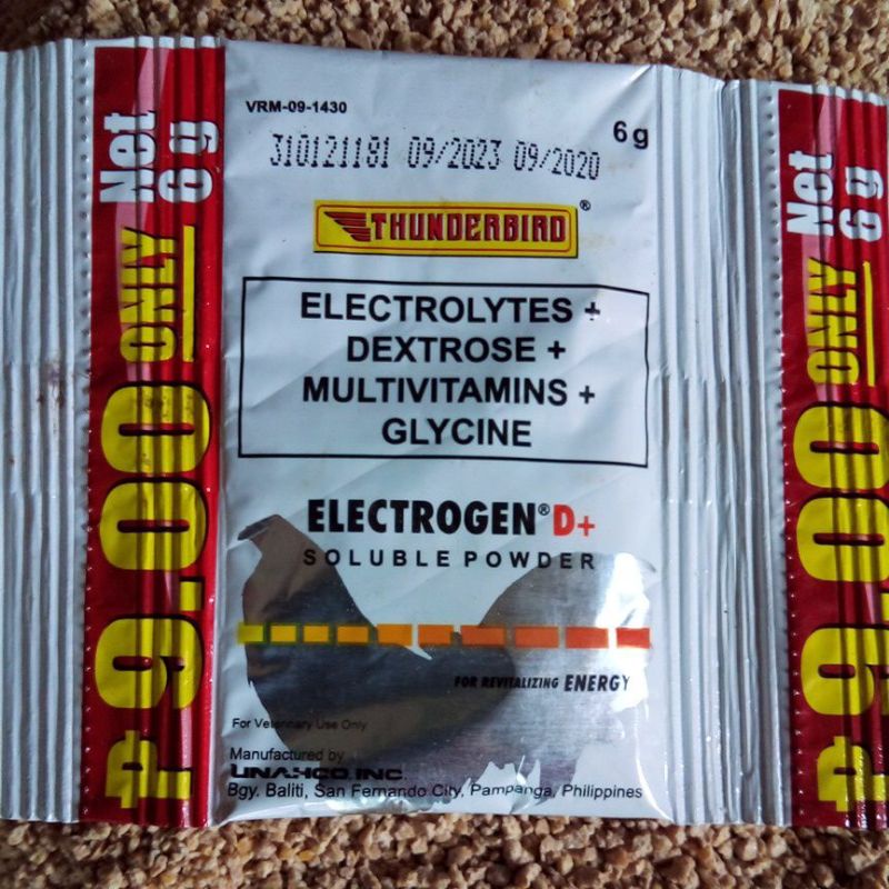 Electrogen D+ Soluble Powder 6g THUNDERBIRD | Shopee Philippines