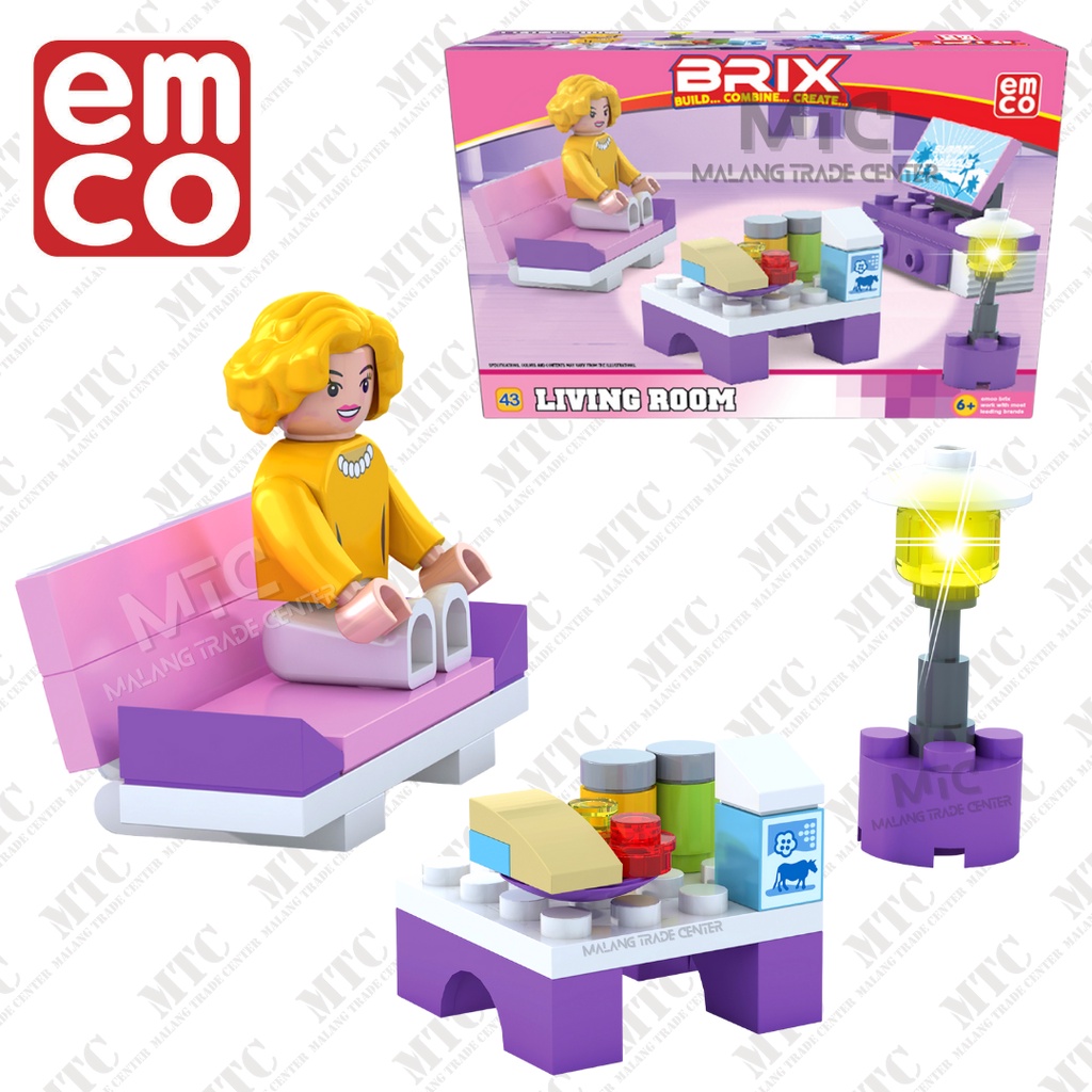 Lego Bricks Emco Brix Block Toys Police Car Marine Ships And ...