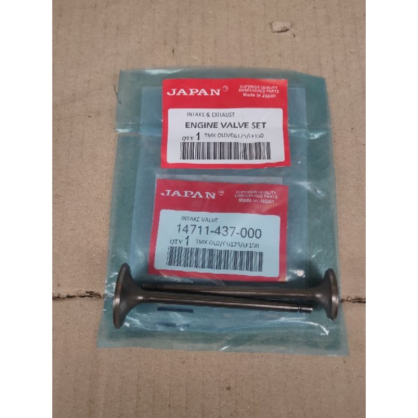 ENGINE VALVE SET for TMX155 OLD/CG150/LF150(INTAKE & EXHAUST)OEM ...
