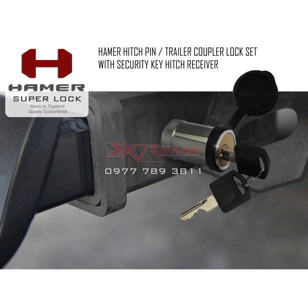 HAMER SUPER LOCK, Hitch Pin Trailer Coupler Lock Set ( car accessories ...