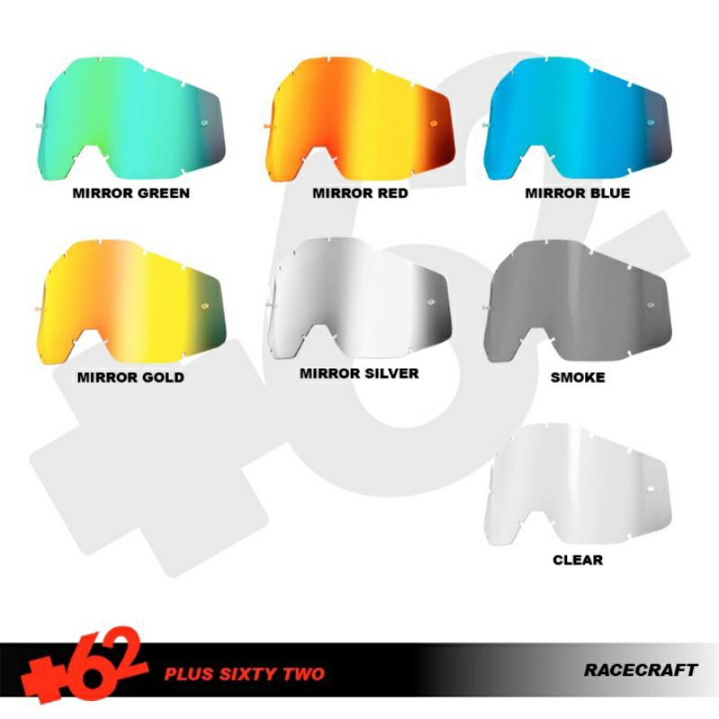 Plus 62 Lens Goggle Racecraft 100/ Goggle Type Racecraft Lens/ Goggle ...