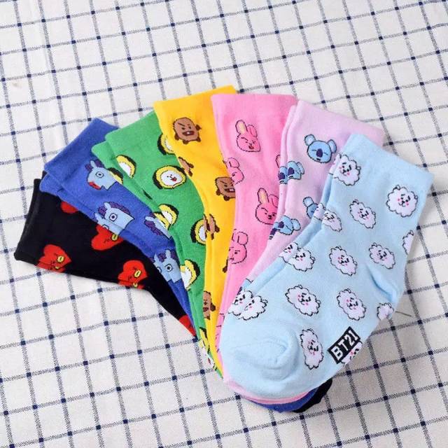 Unofficial socks BT21 BTS socks Kpop goods | Shopee Philippines