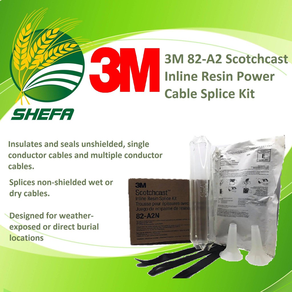 3M 82-A2 Scotchcast Inline Resin Power Cable Splice Kit 2 - 3/0 AWG (35 ...
