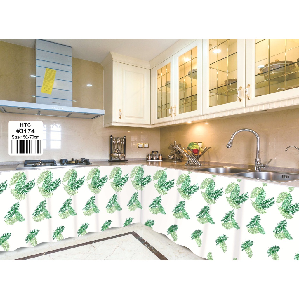 98K Lababo kitchen curtain short curtain 150*70cm | Shopee Philippines