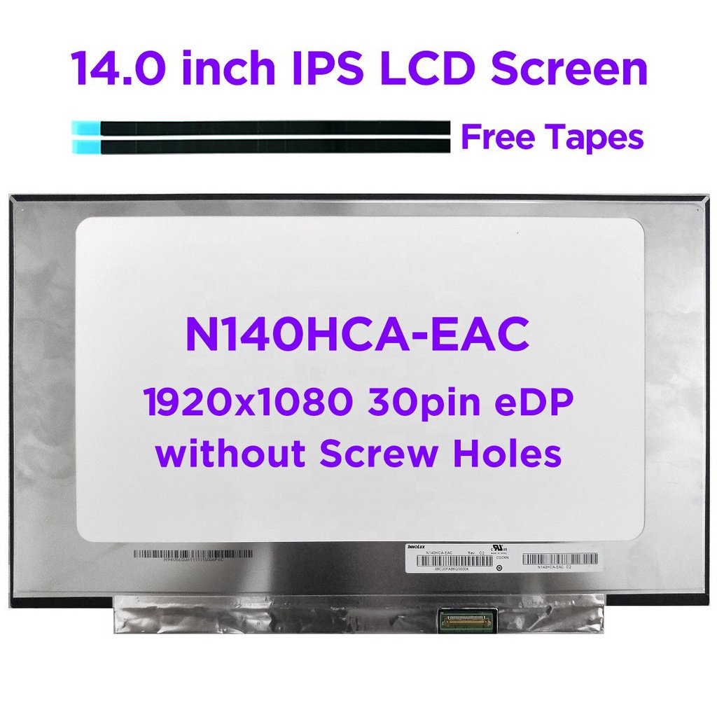 14.0" IPS Laptop LCD Screen N140HCA-EAC C2 B140HAN04.0 B140HAN04.1 B140HAN04.5 LED Matrix ...