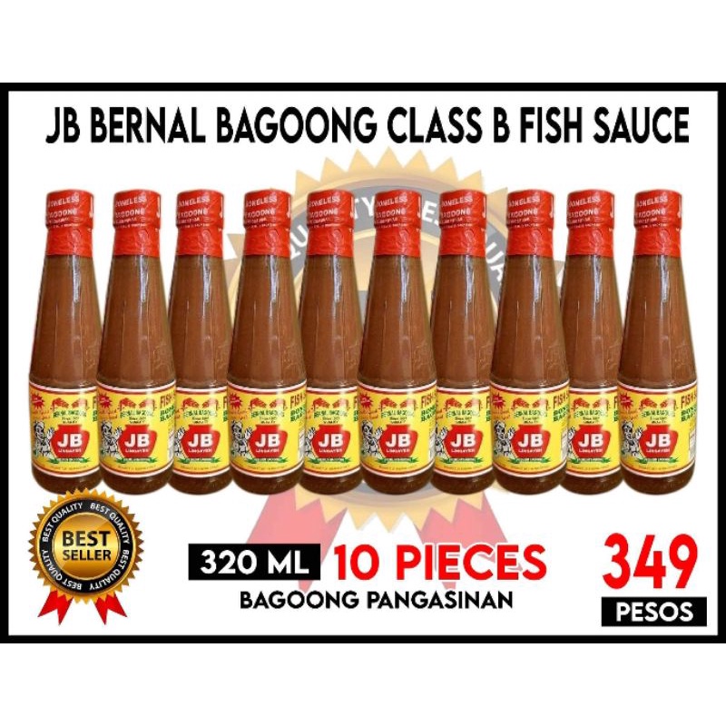 JB Boneless Bagoong Pure ISDA 320ML ( 10 BOTTLES ) | Shopee Philippines