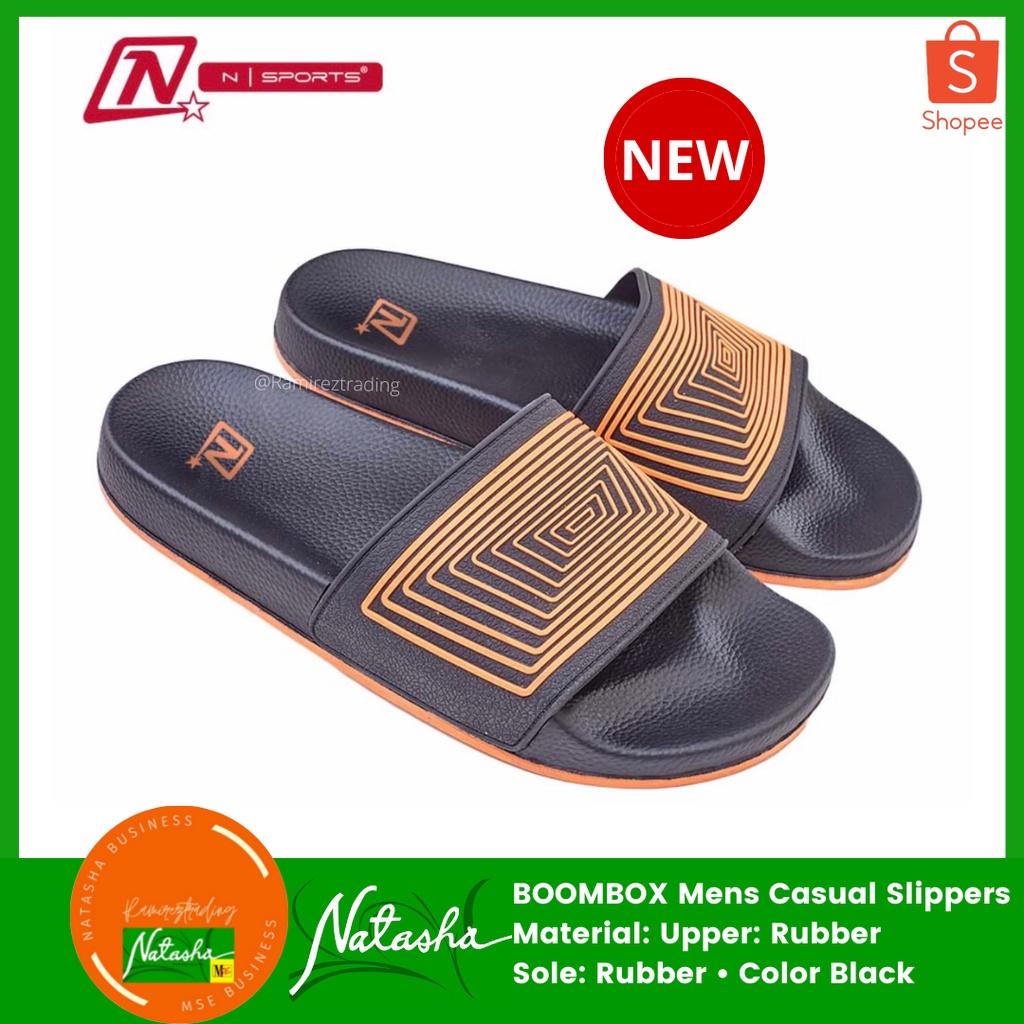 NATASHA SLIDES FOR MEN BOOMBOX MENS CASUAL SLIPPER 100% ORIGINAL ...
