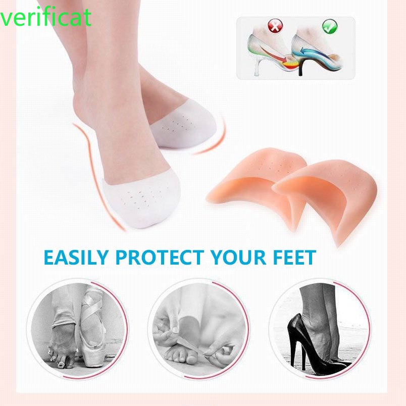 Silicone Gel Toe Forefoot Pad shoes Insoles Insert Ballet Dance ...