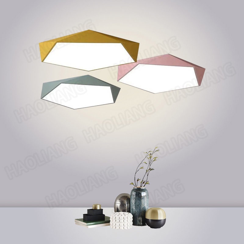 LED Ceiling Light Lamp Pentagon Multicolor Children Ceiling Light ...