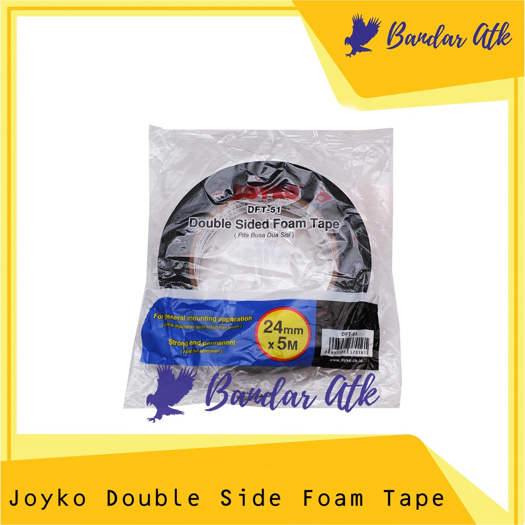 Joyko Double Sided Foam Tape DFT-51 Double Sided Foam Tape (1 ROLL) | Shopee Philippines